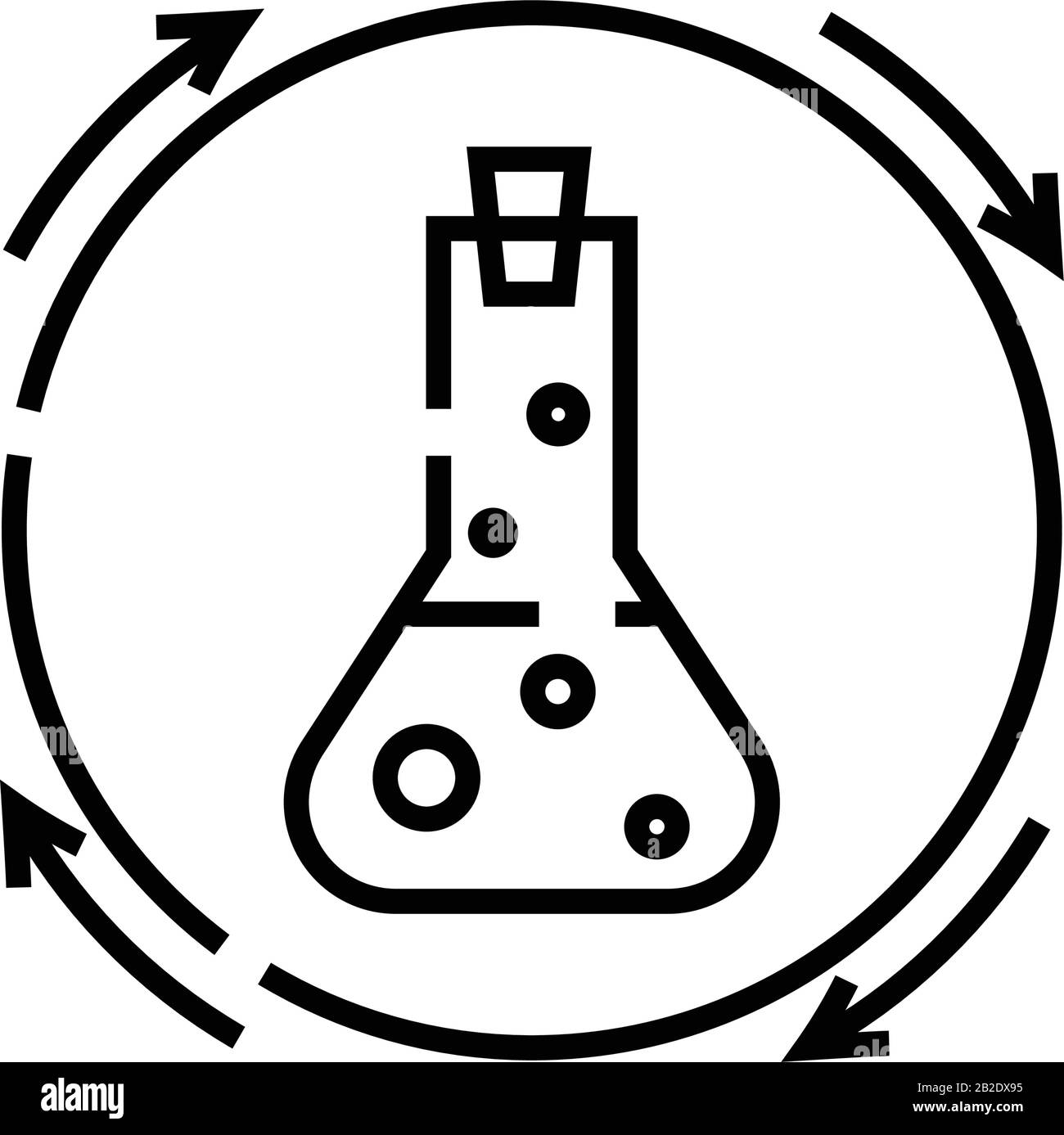 Substance line icon, concept sign, outline vector illustration, linear ...