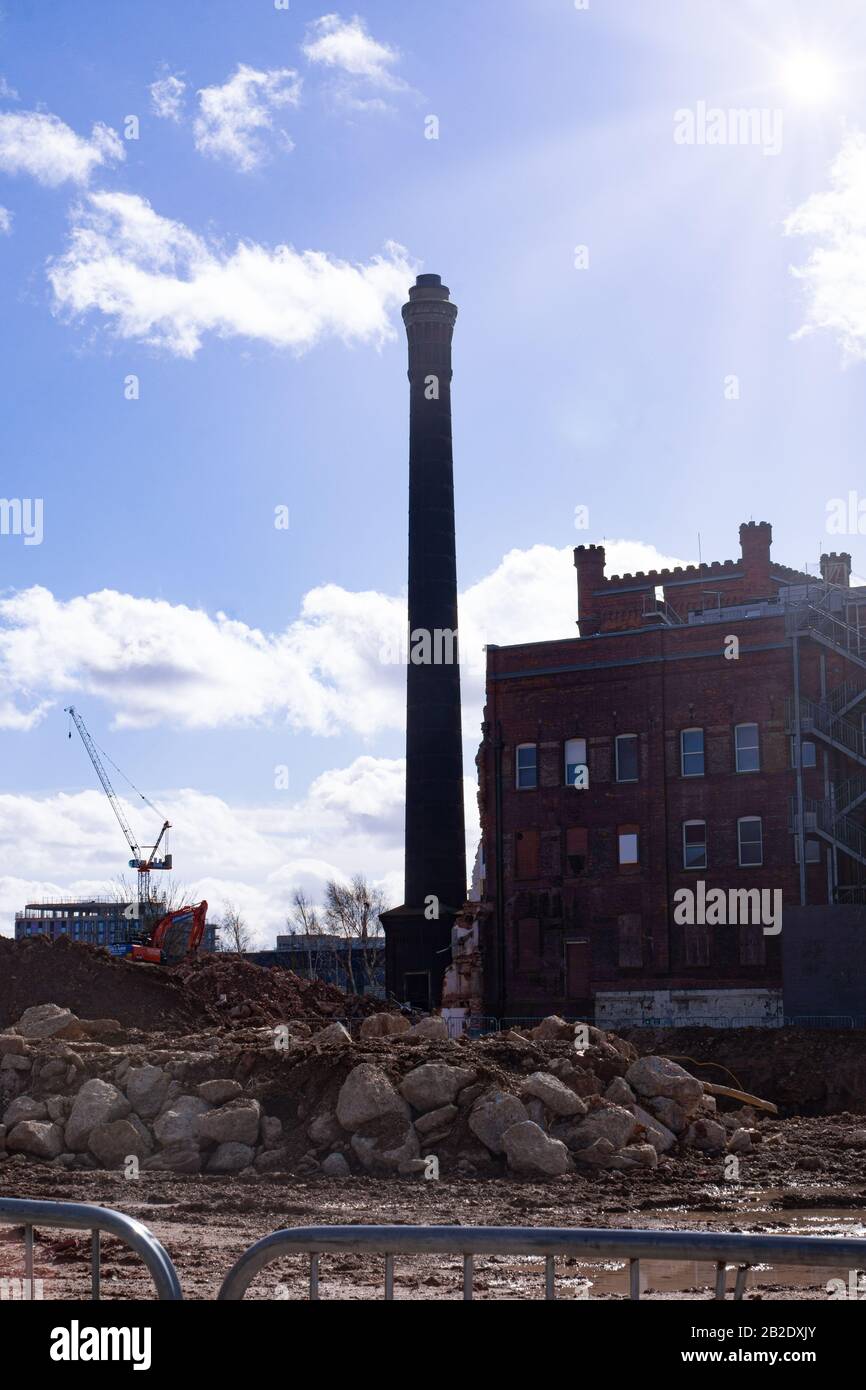 The Horlicks Factory, Slough, Berkshire,UK. Demolition work has begun ...
