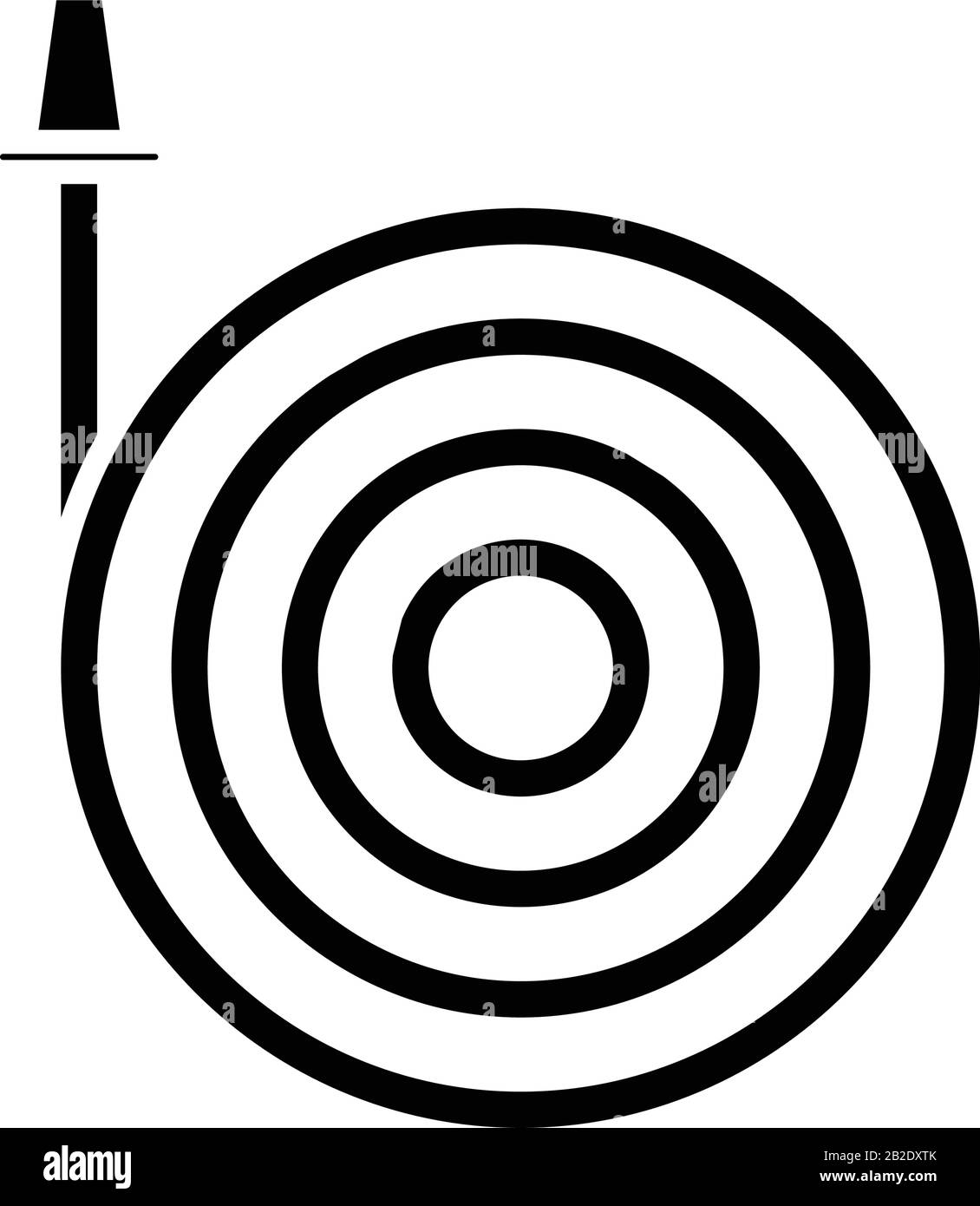 Fire hose reel symbol sign Black and White Stock Photos & Images - Alamy