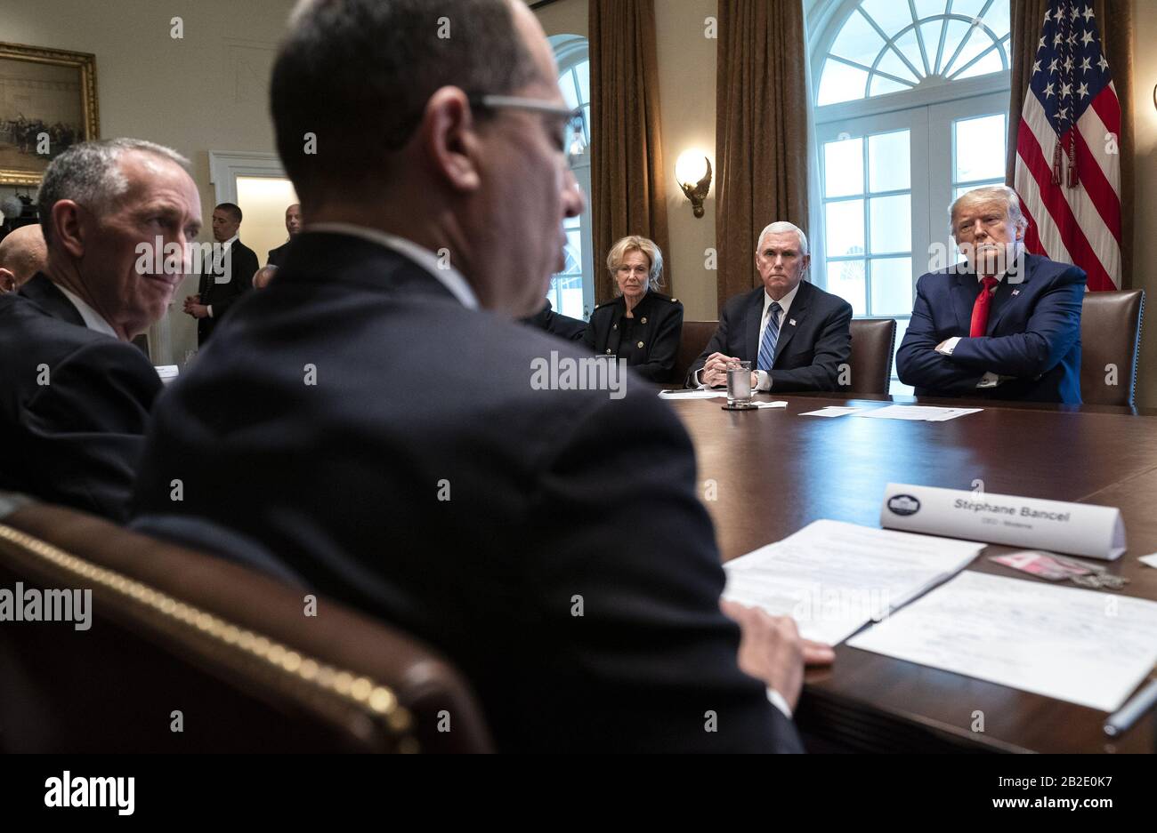 Washington, United States. 02nd Mar, 2020. President Donald Trump (R ...