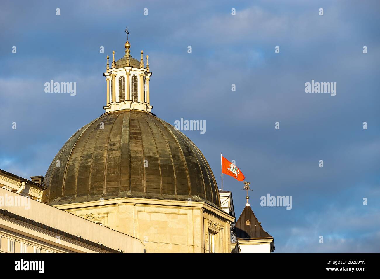 Dome of the Casimir Chapel of Vilnius Cathedral Basilica, Lithuania ...