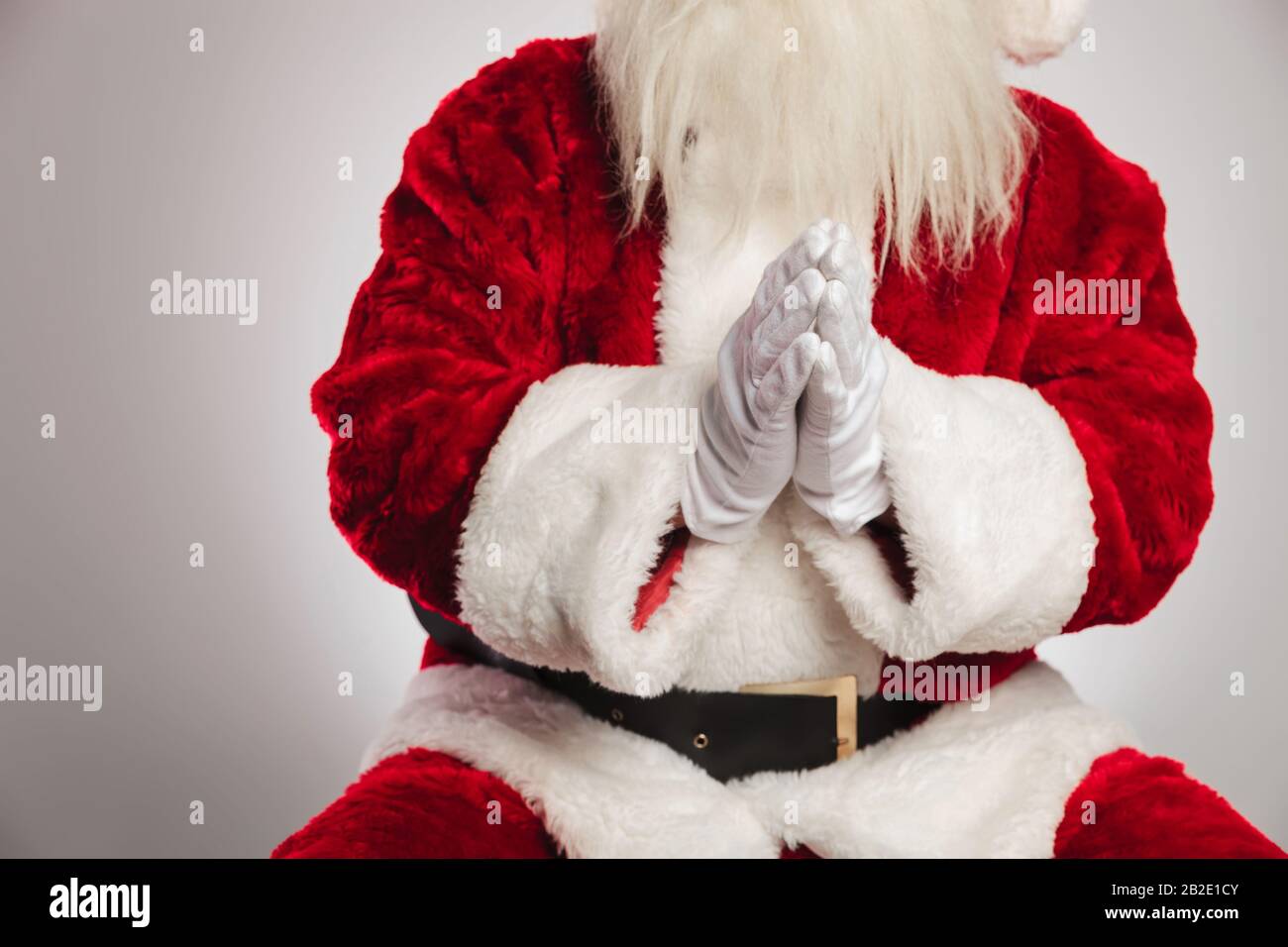 Praying santa claus hi-res stock photography and images - Alamy