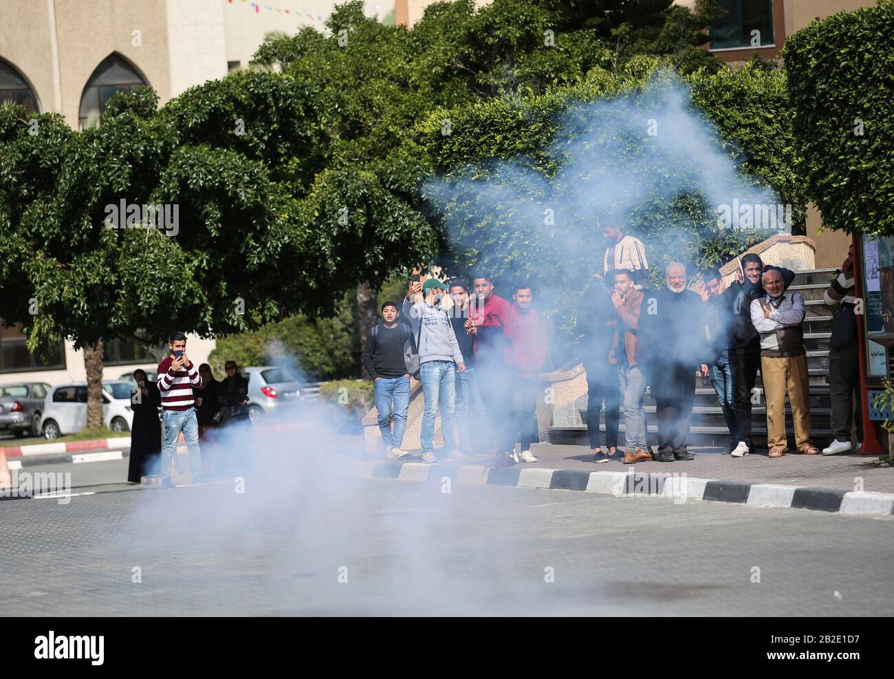 March 2, 2020, Gaza City, The Gaza Strip, Palestine: Members of the ...