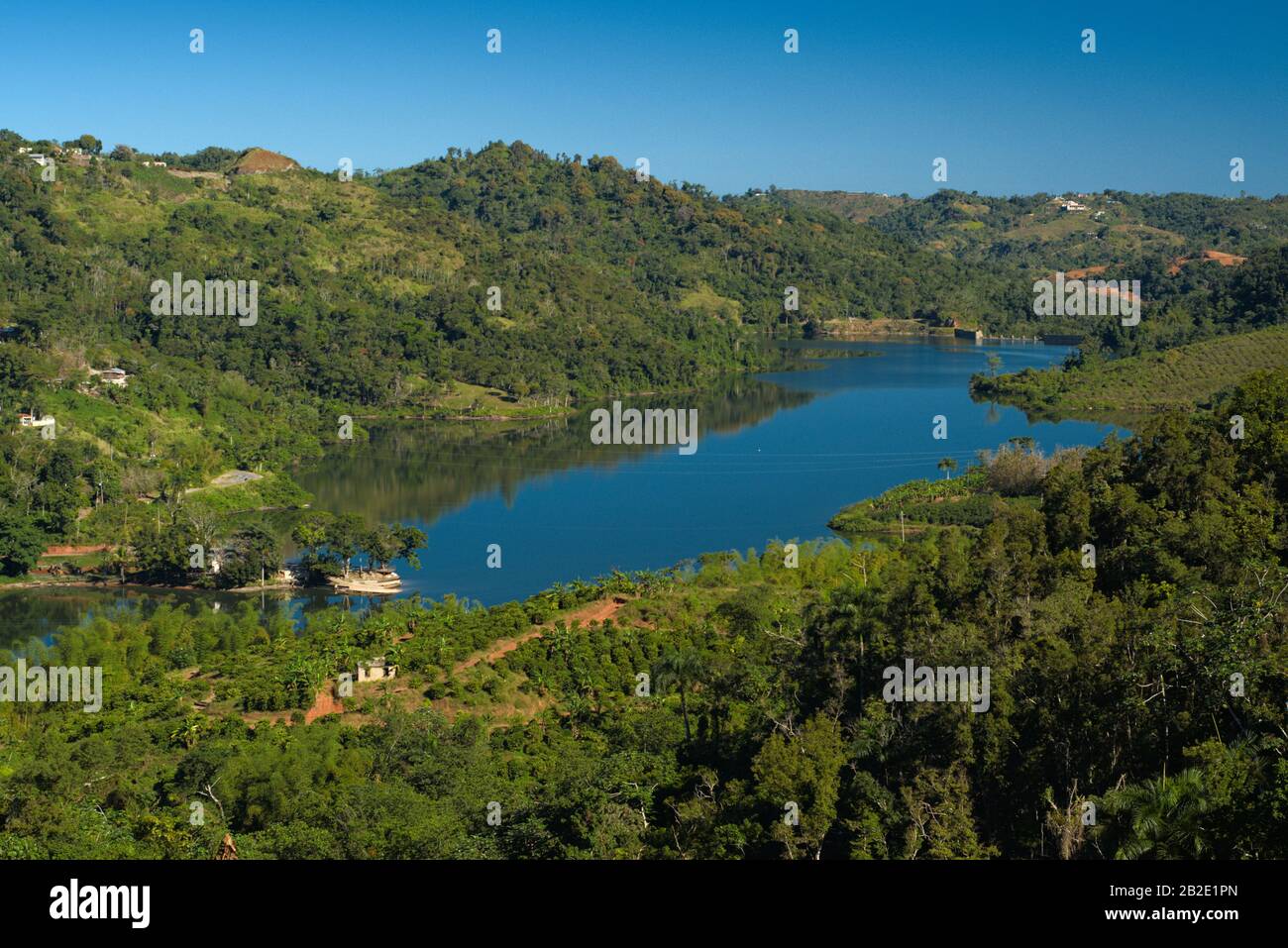 Lago Guayo, Castañer Stock Photo - Alamy