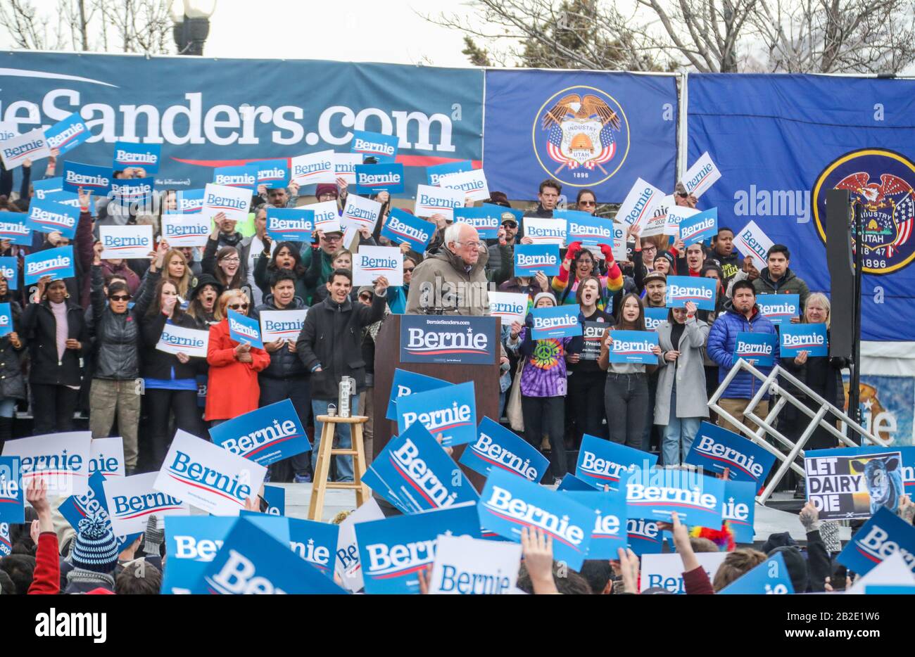 Salt Lake City, United States. 02nd Mar, 2020. Senator Bernie Sanders ...