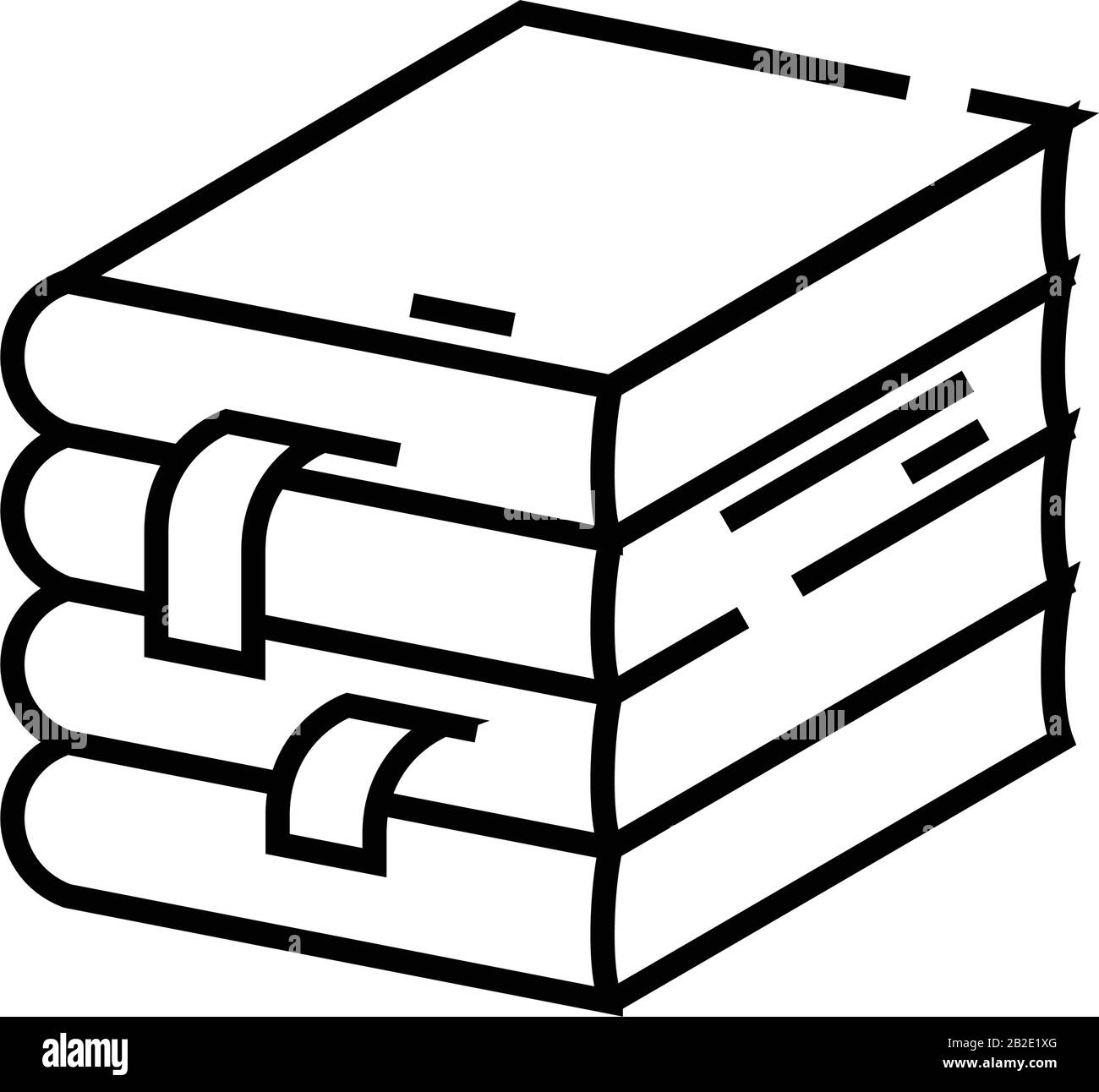 Student books line icon, concept sign, outline vector illustration ...