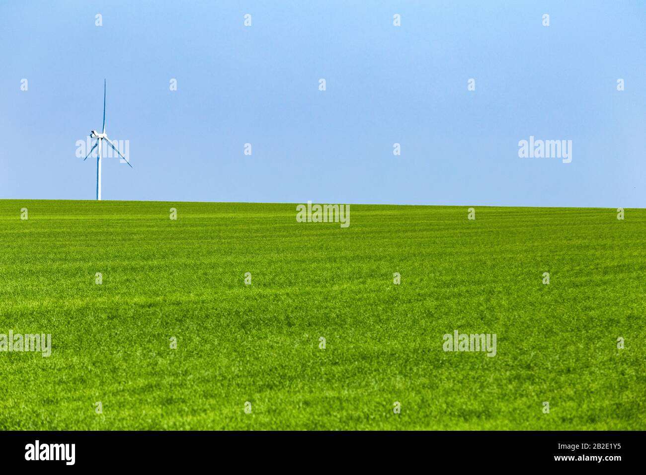 Sunny day wind turbine hi-res stock photography and images - Alamy