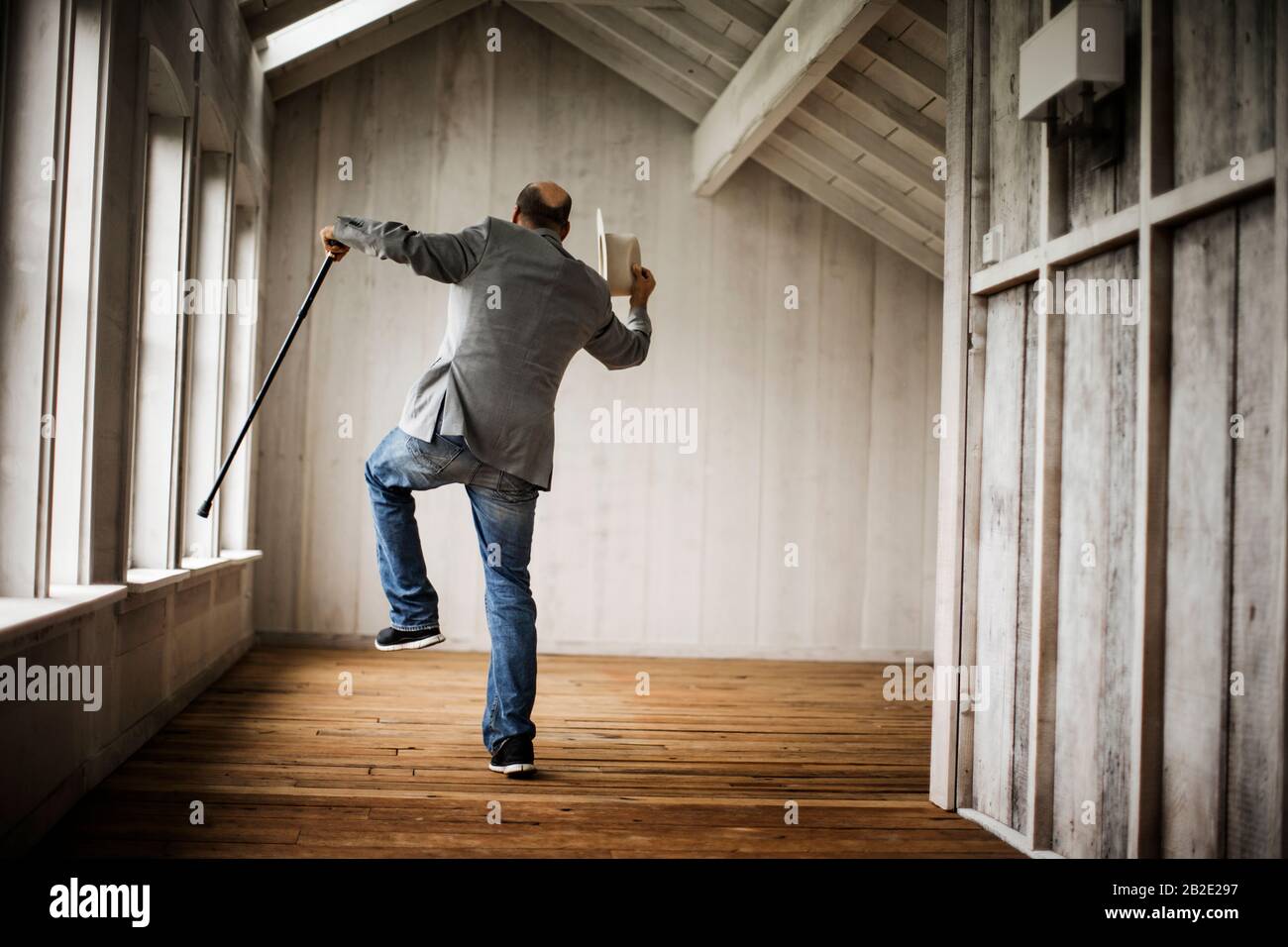 Dancing bald man hi-res stock photography and images - Alamy