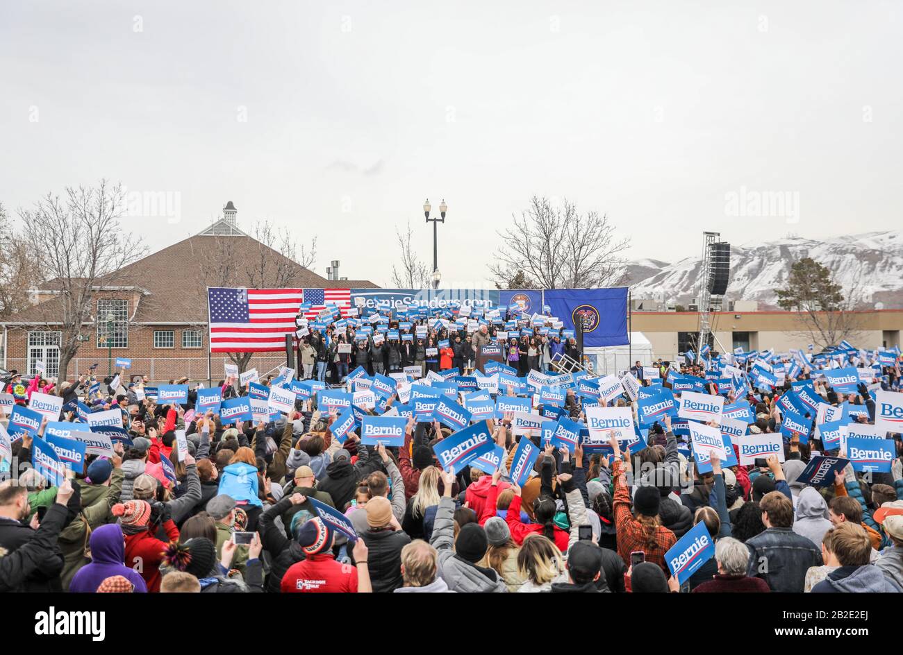 Salt Lake City, United States. 02nd Mar, 2020. Senator Bernie Sanders ...