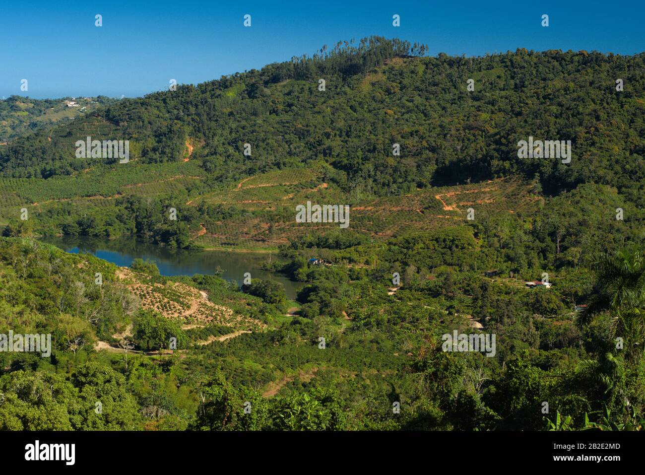 Lago Guayo, Castañer Stock Photo - Alamy