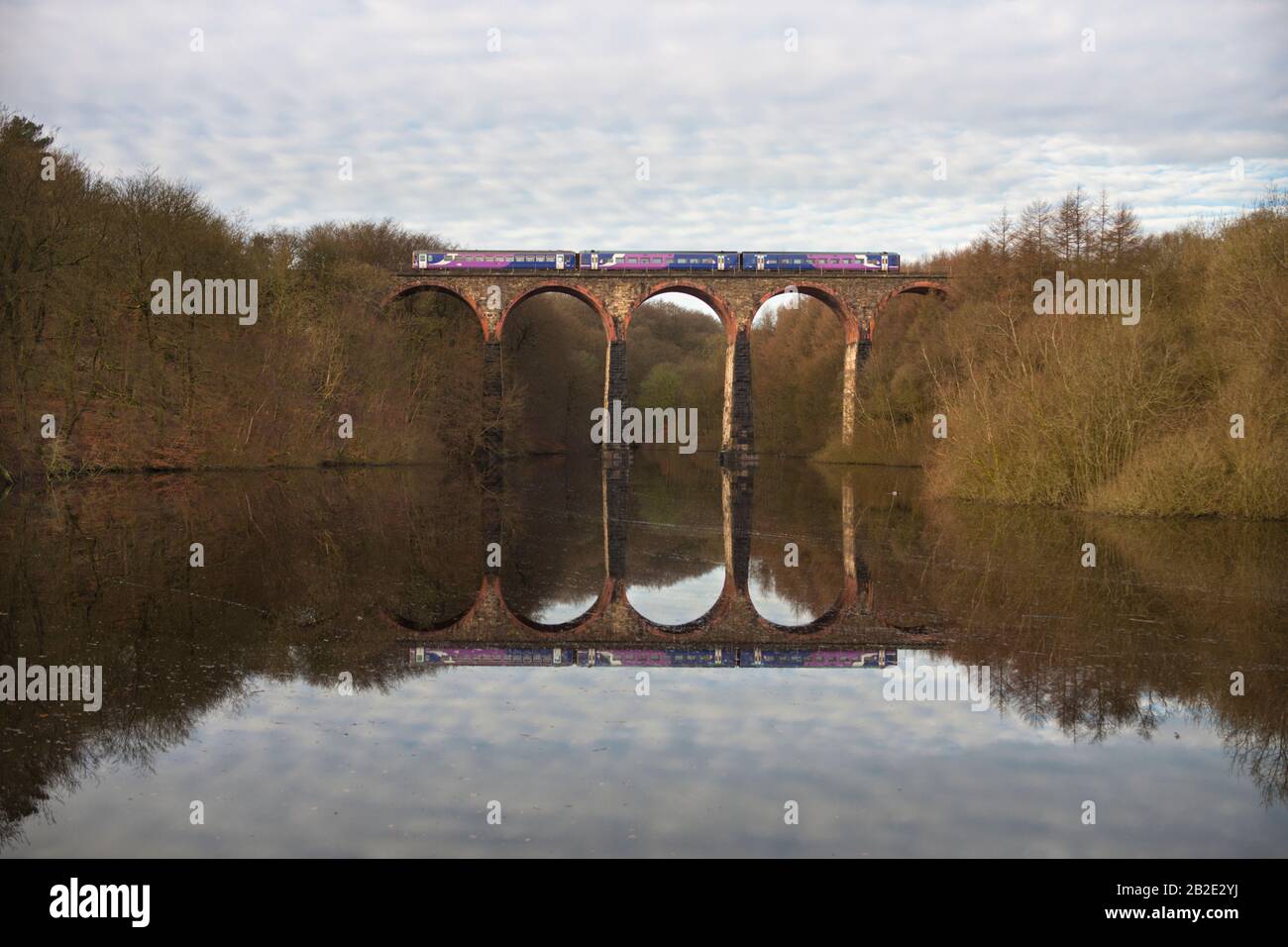 Northern rail class 153 + 158 sprinter trains crossing Entwistle ...