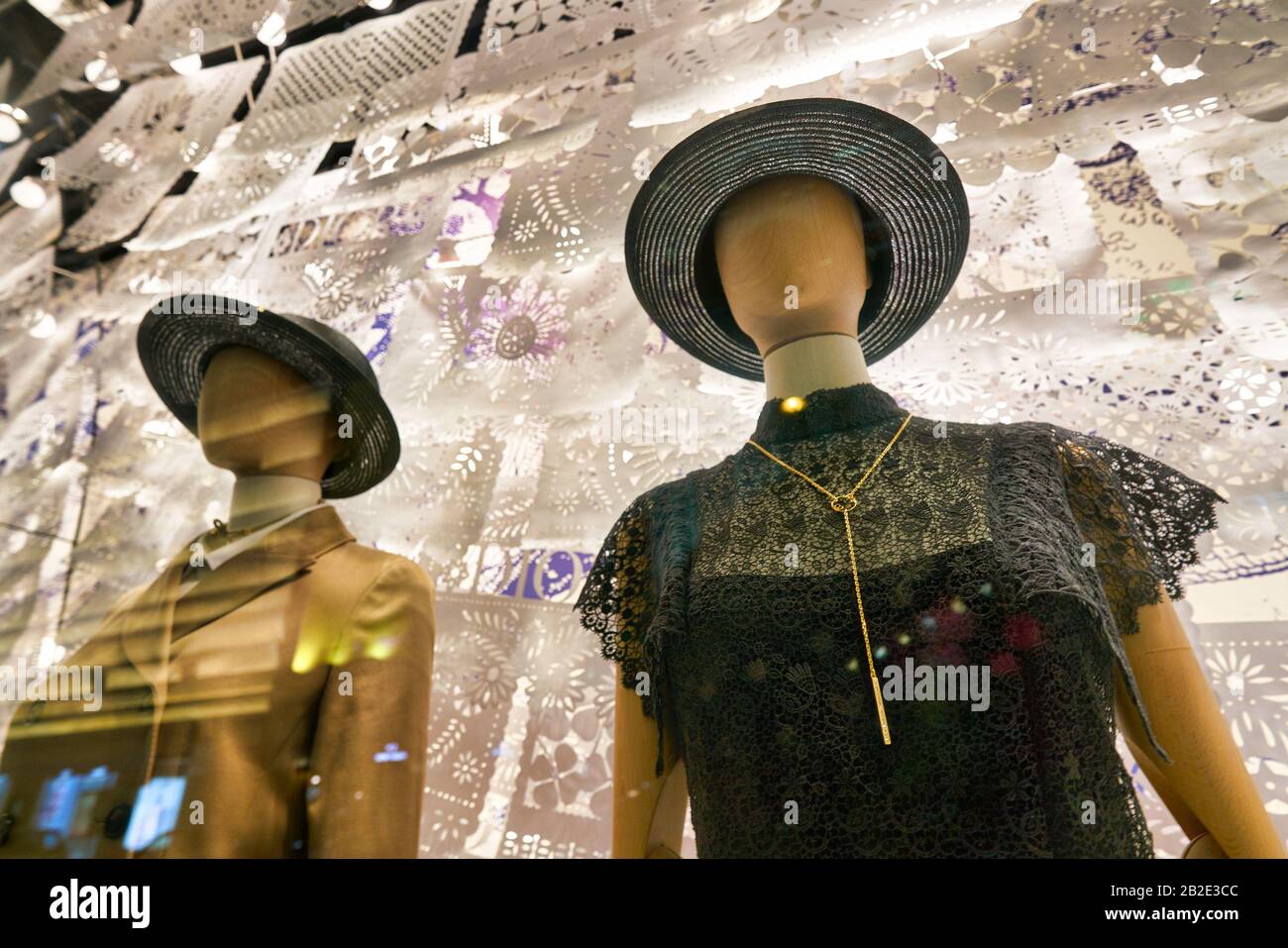 HONG KONG, CHINA - CIRCA JANUARY, 2019: close up shot of display window ...