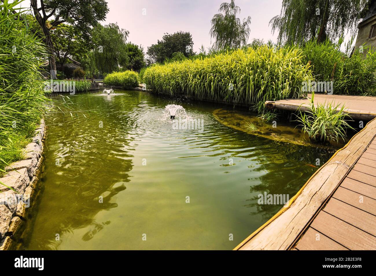 Traditional Chinese City Garden Park in Beijing Stock Photo - Alamy