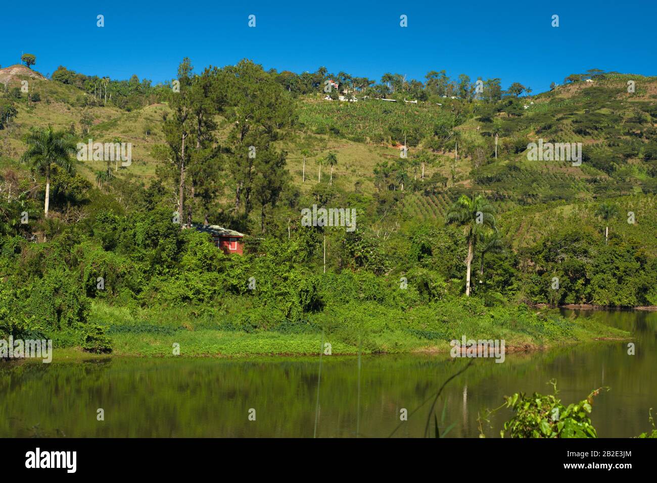 Lago Guayo, Castañer Stock Photo - Alamy