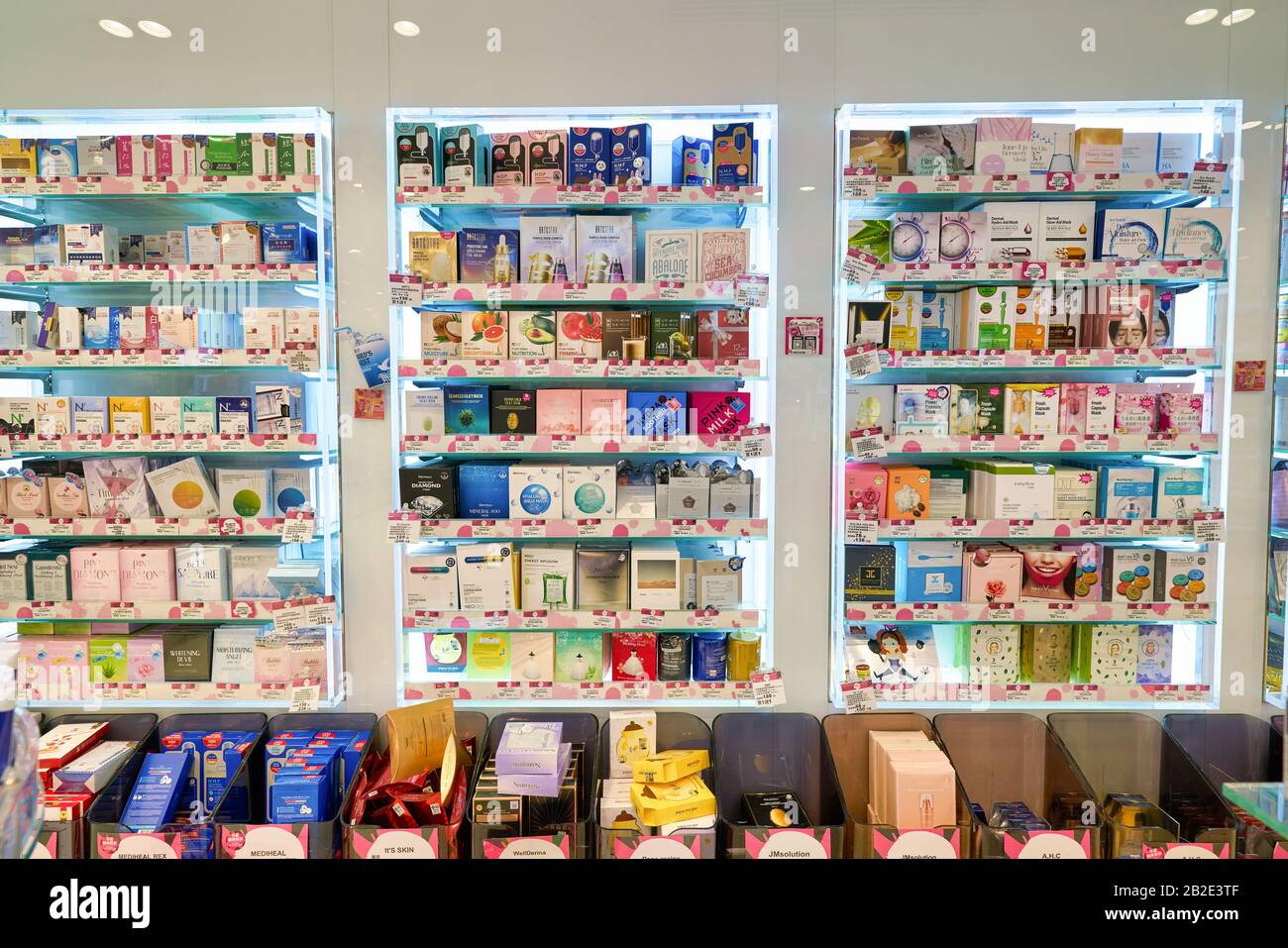 HONG KONG, CHINA - CIRCA JANUARY, 2019: interior shot of a Sa Sa store ...
