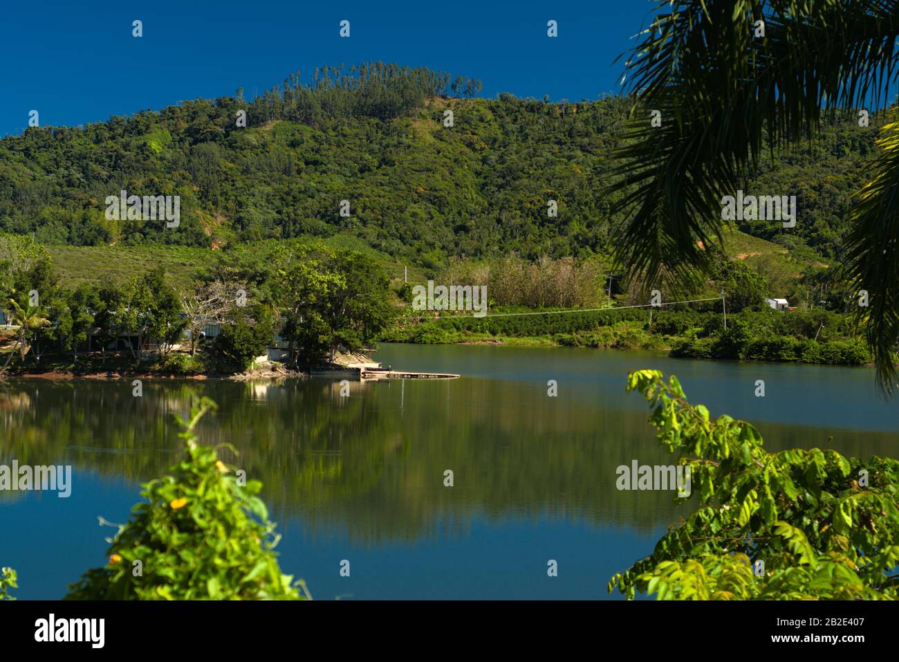 Lago Guayo, Castañer Stock Photo - Alamy