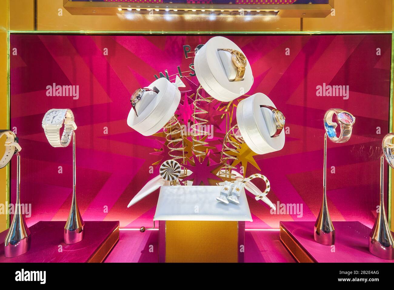 HONG KONG, CHINA - CIRCA JANUARY, 2019: jewelleries on display at a ...