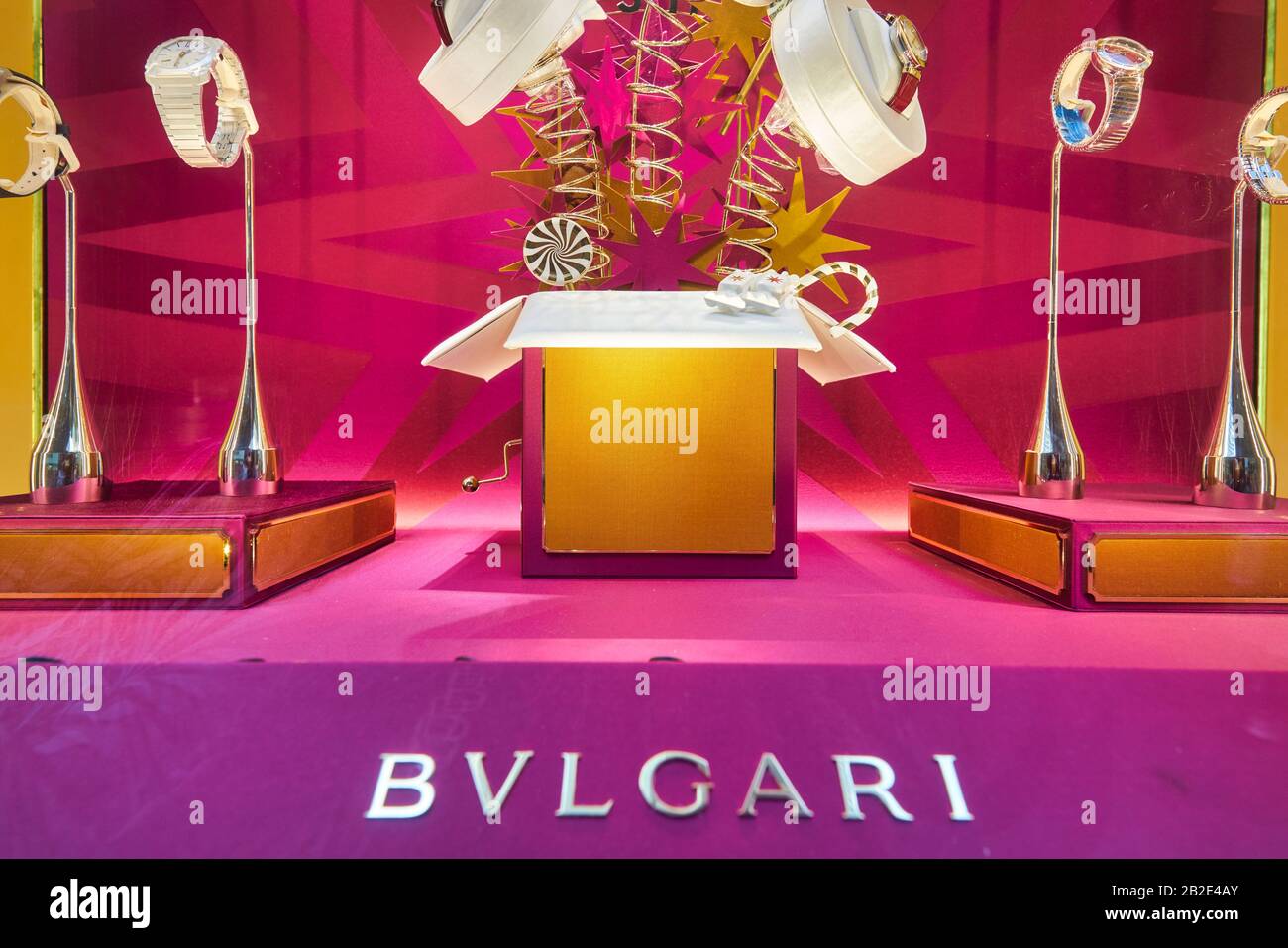 HONG KONG, CHINA - CIRCA JANUARY, 2019: jewelleries on display at a ...