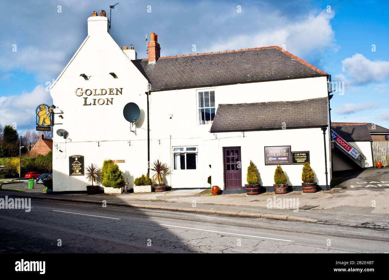 The Golden Lion, Sedgefield, County Durham, England Stock Photo - Alamy
