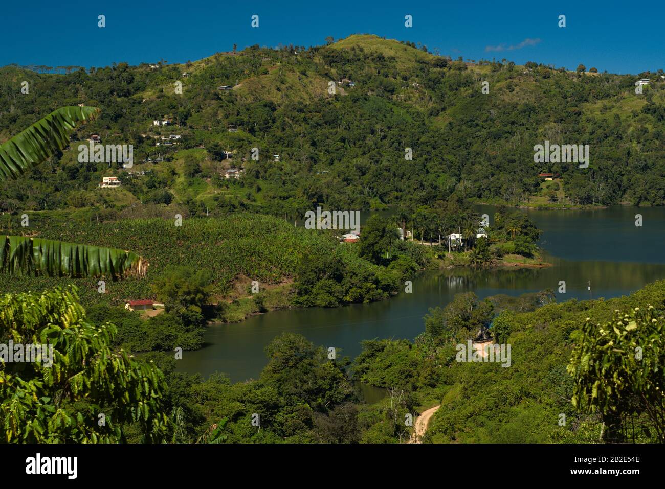 Lago Guayo, Castañer Stock Photo - Alamy
