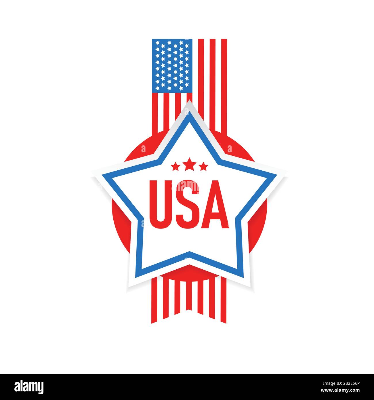 Star and stripes emblem hi-res stock photography and images - Alamy