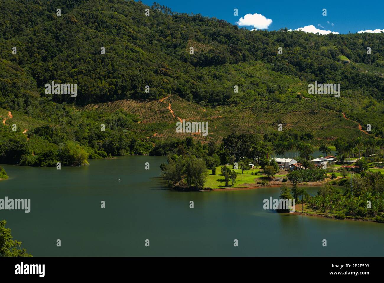 Lago Guayo, Castañer Stock Photo - Alamy