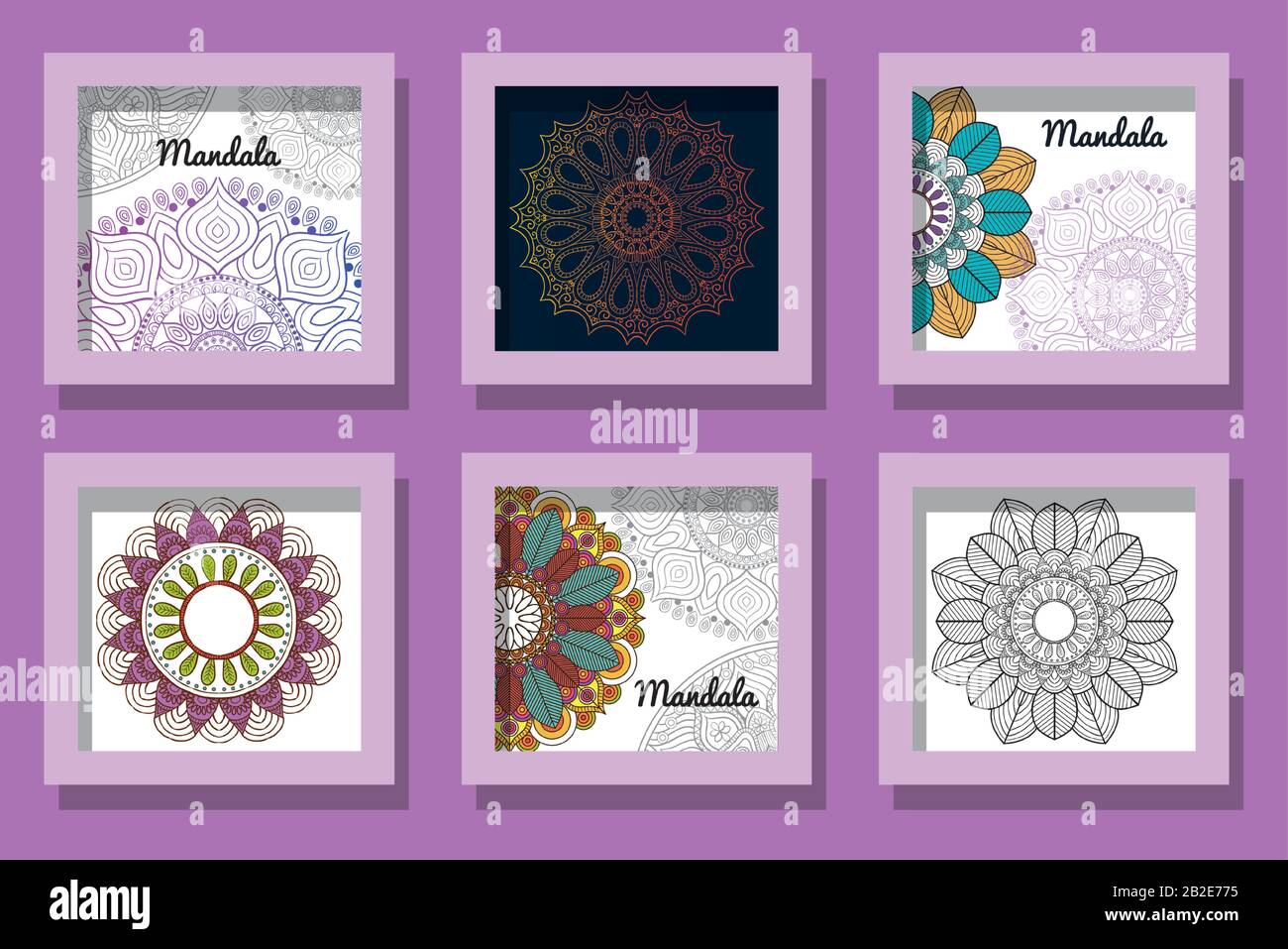 Mandalas designs hi-res stock photography and images - Alamy