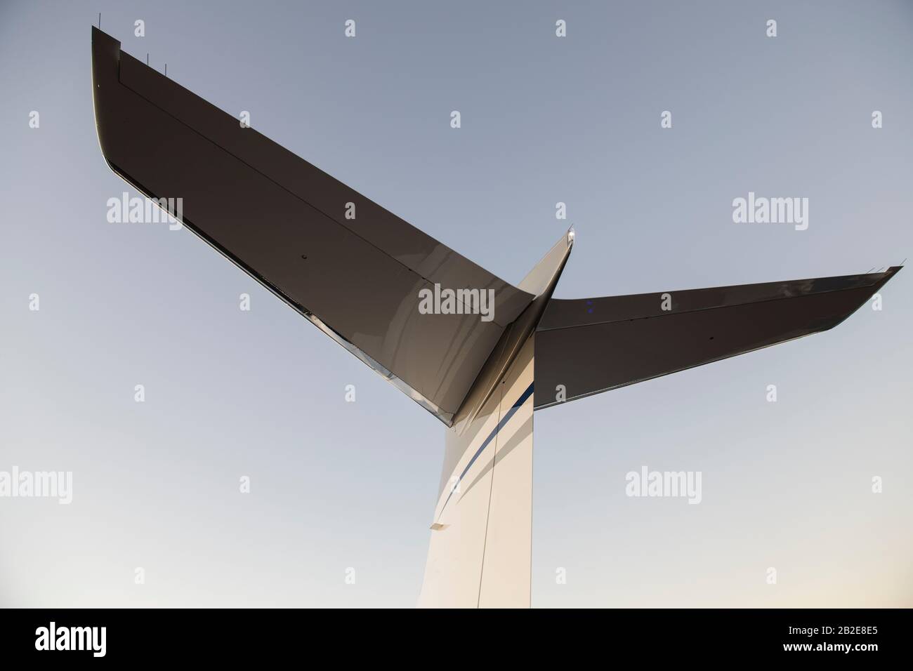 Tail section of Gulfstream Jet Stock Photo - Alamy
