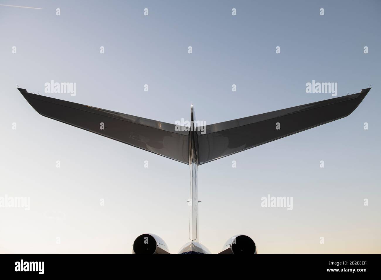 Tail section of Gulfstream Jet Stock Photo - Alamy