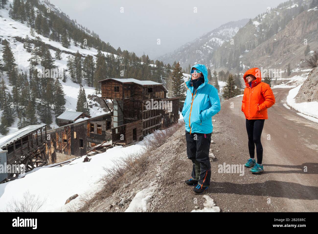 Mylène Jacquemart and Laura Slivinski visit the ruins of the Ute Ulay ...