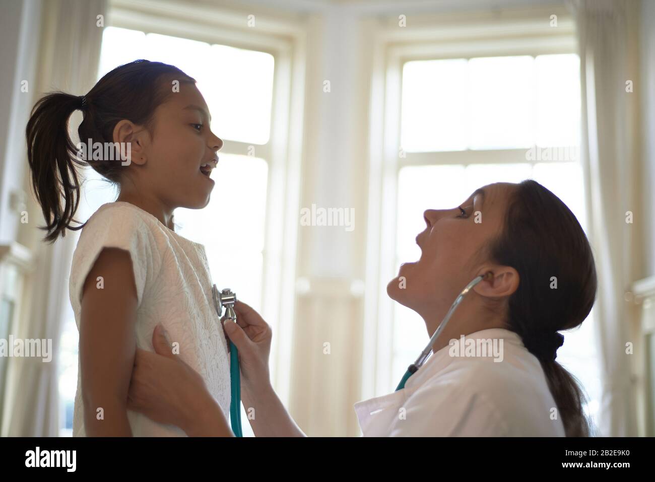 Check breathing hi-res stock photography and images - Alamy