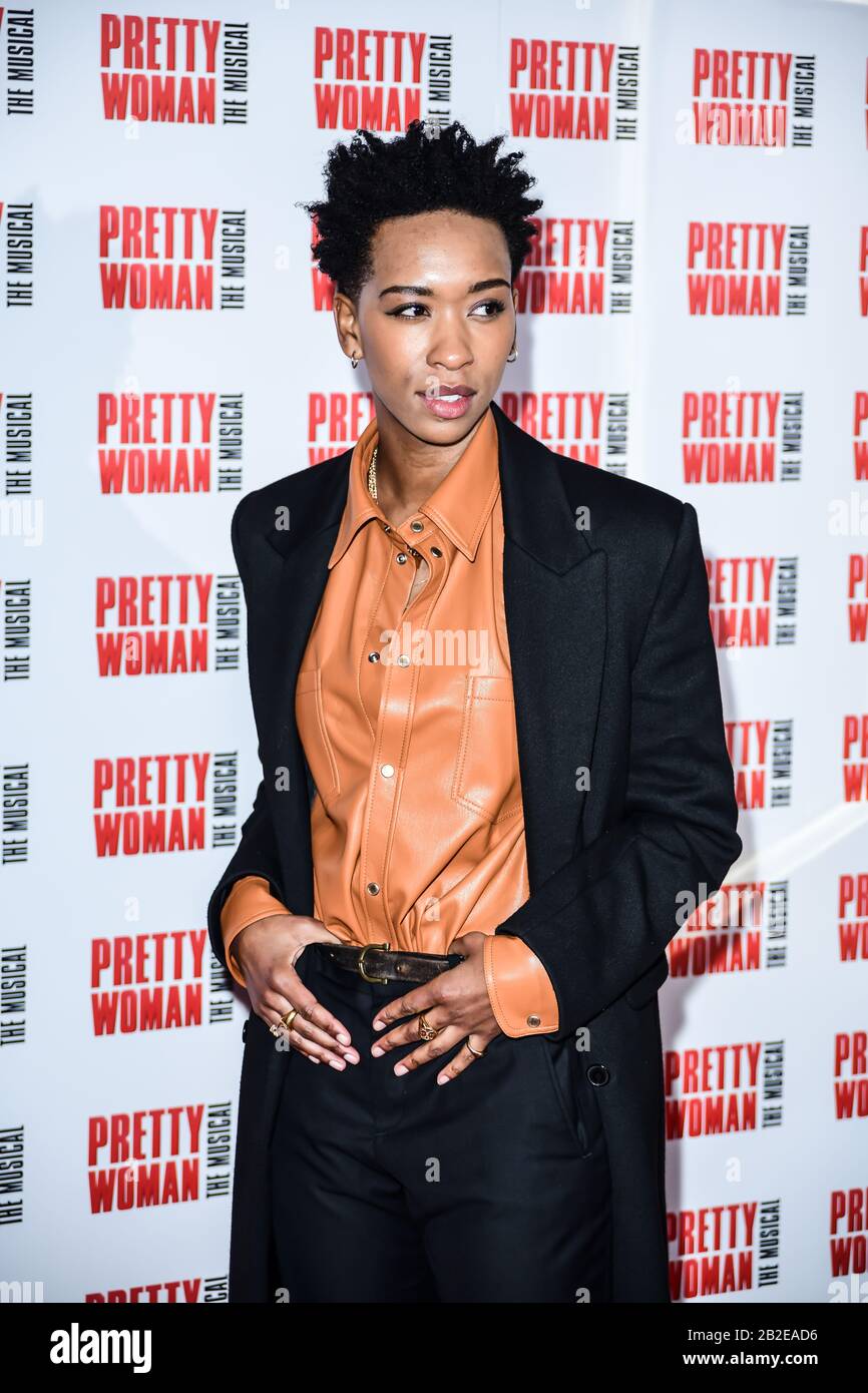 London, UK. 02nd Mar, 2020. Genesis Lynea Arrivals at Pretty Woman The ...