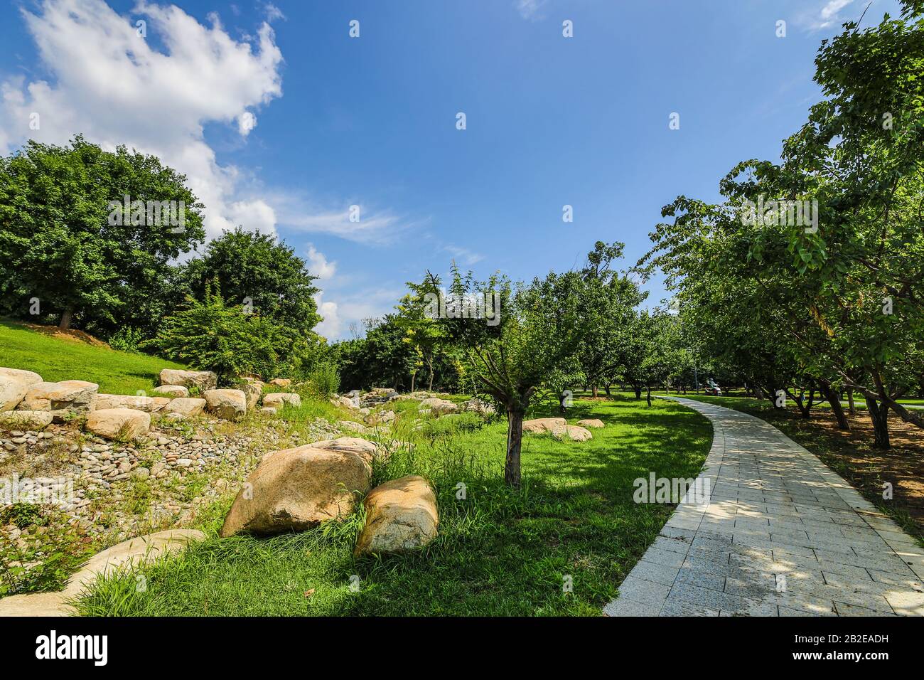 Traditional Chinese City Garden Park close-up photo Stock Photo - Alamy