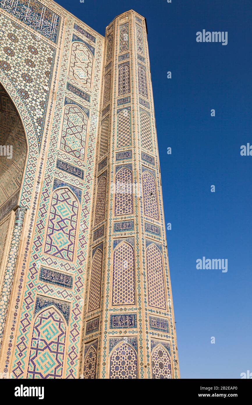 Inlay of Main building, Bibi Khanym Mosque, Bibi Khanum mosque ...