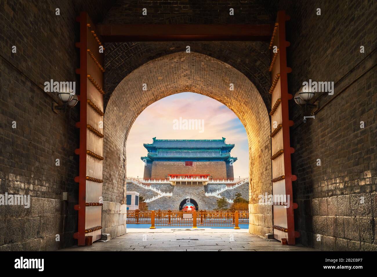Beijing, China - Jan 17 2020: The Archery Tower of Qianmen or ...