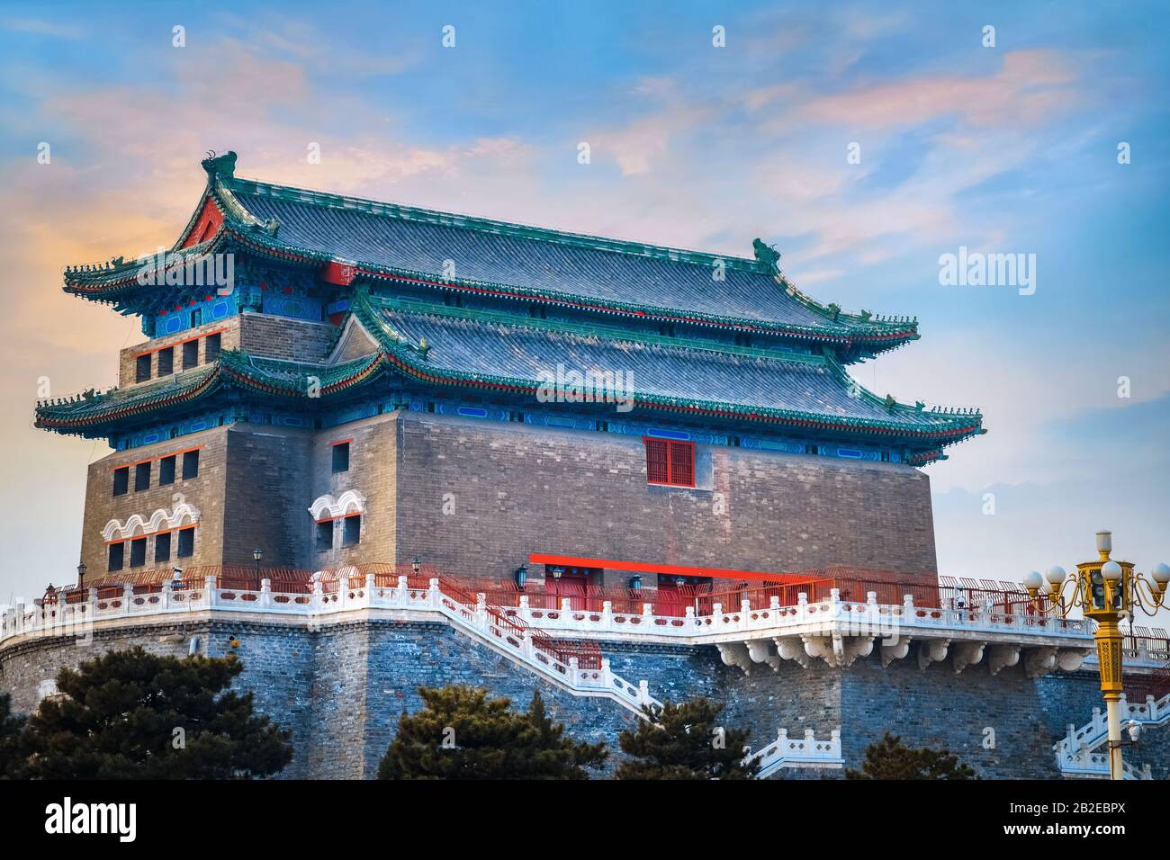 Beijing, China - Jan 17 2020: The Archery Tower of Qianmen or ...