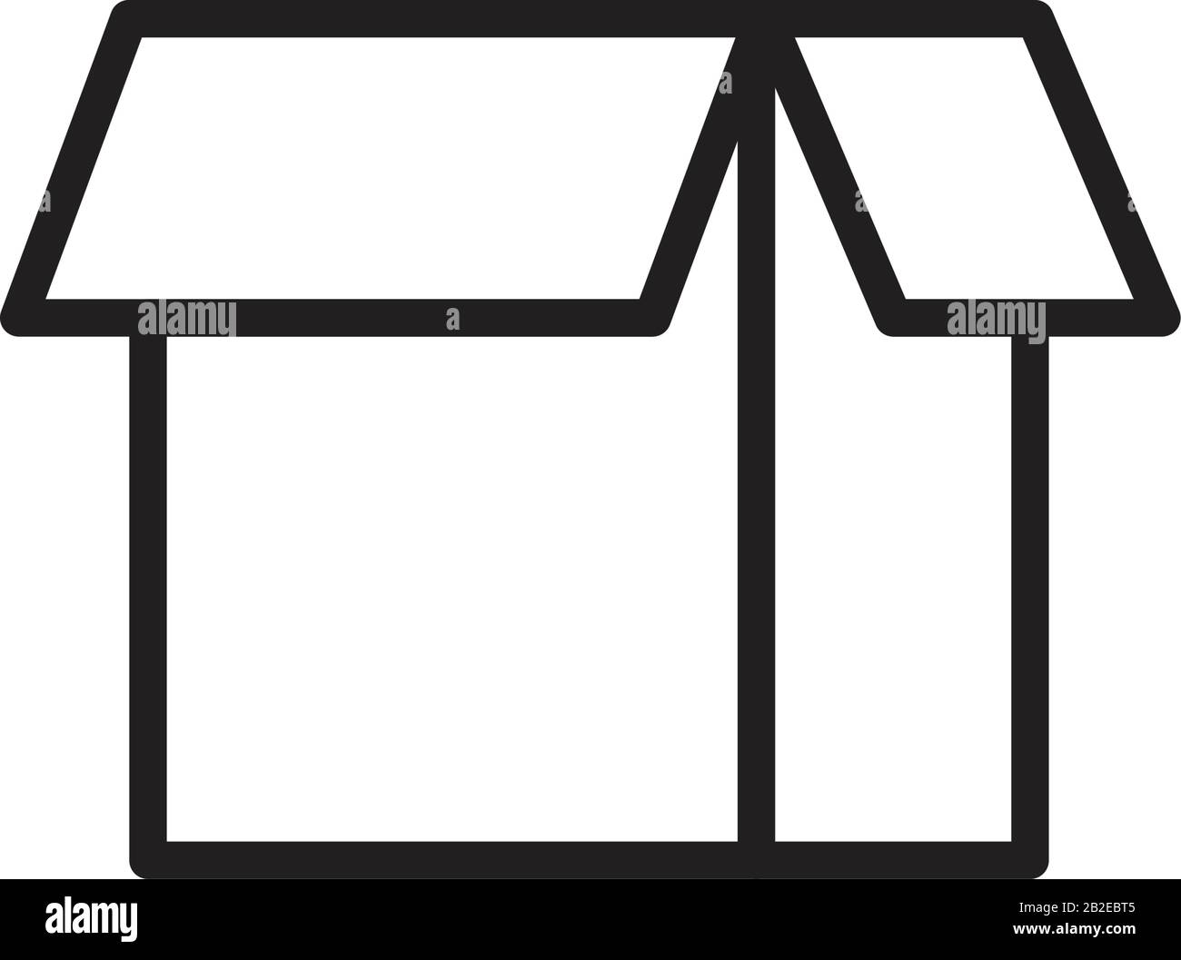 Packaging cardboard box icon template black color editable. Packaging ...