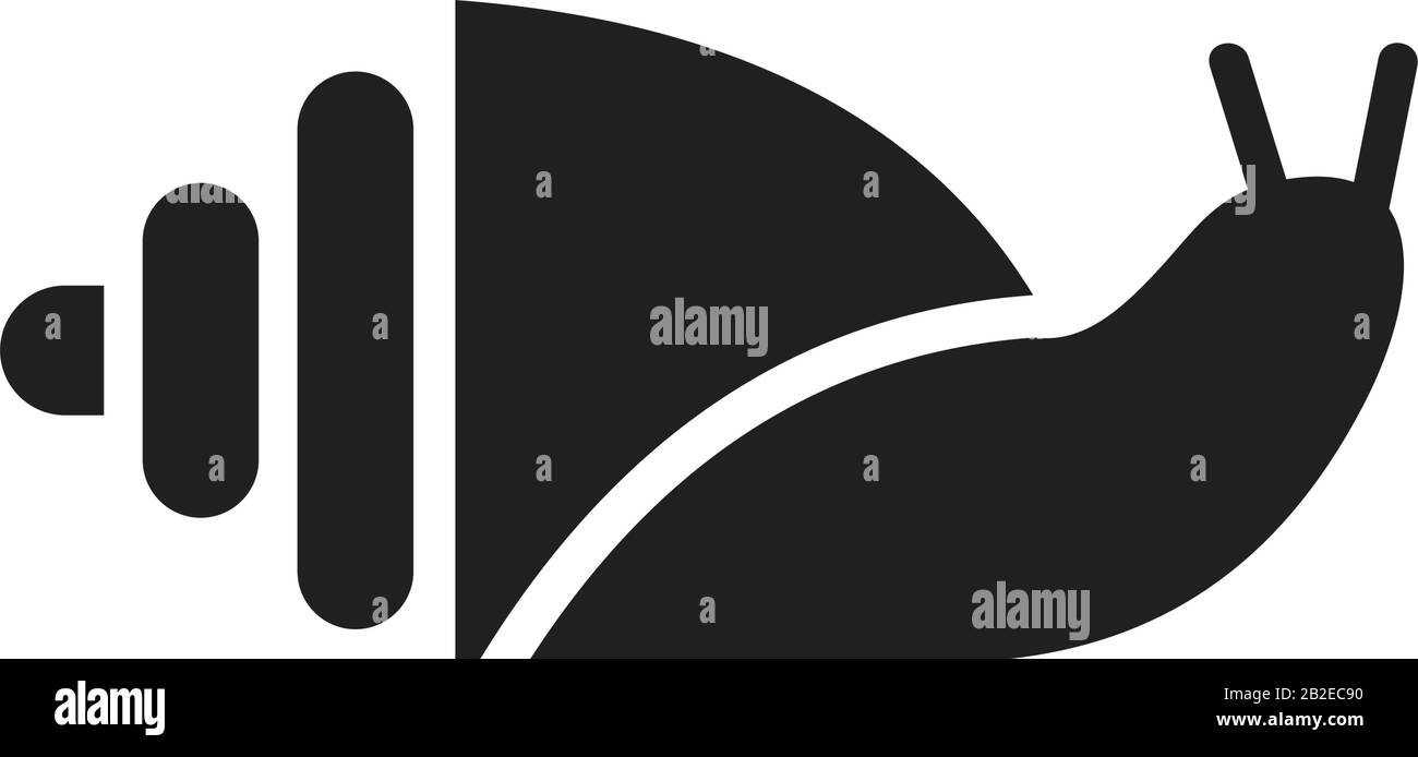 Snail icon template black color editable. Snail icon symbol Flat vector ...