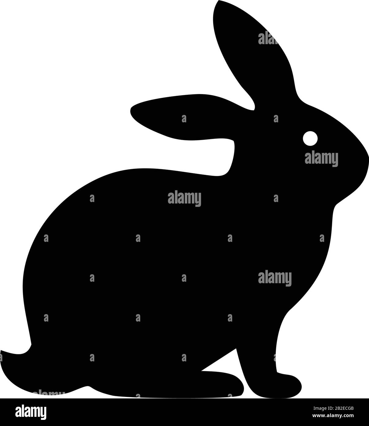 Bunny Silhouette Outline
