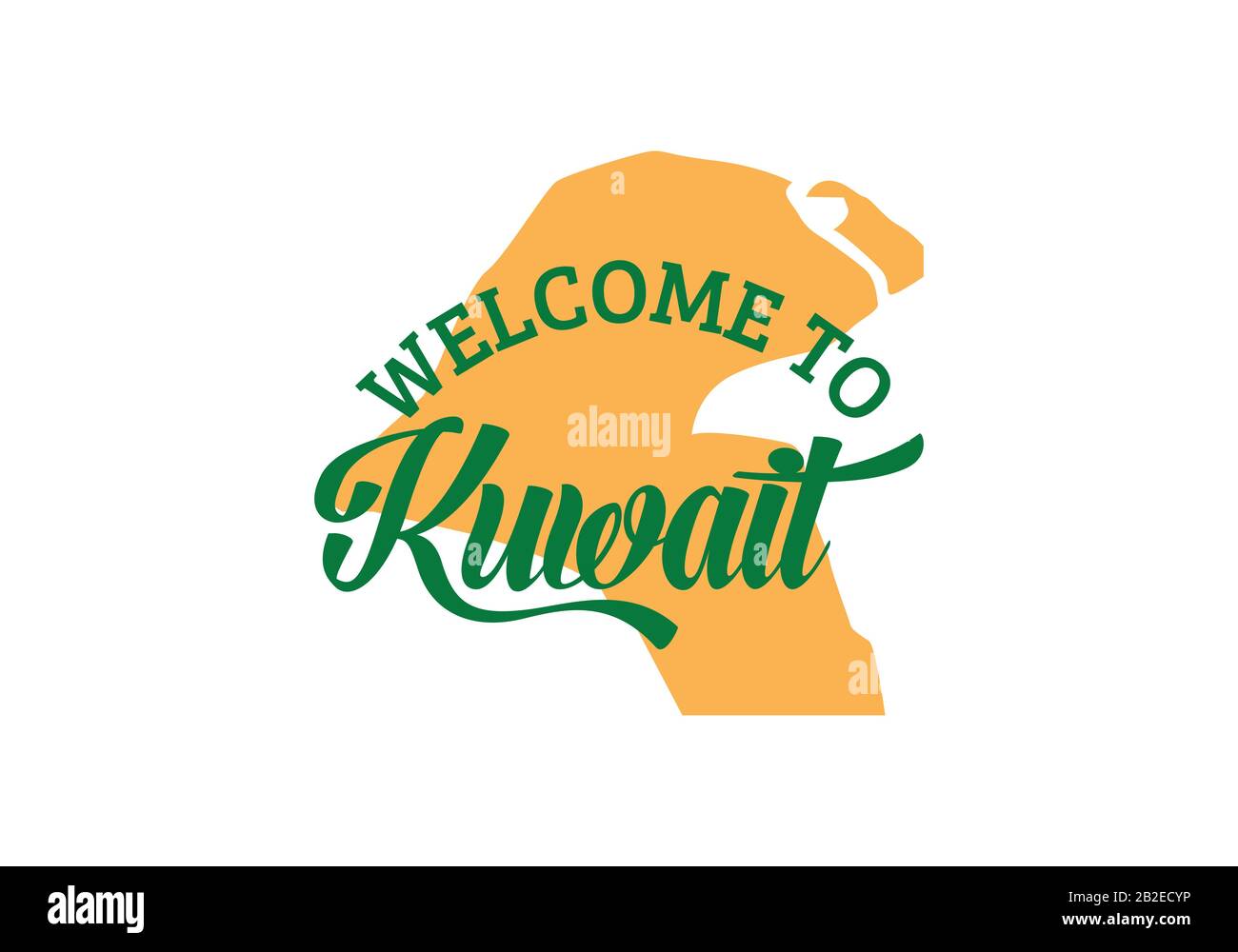 Welcome To Kuwait Word Text Creative Font Design Illustration, Welcome ...