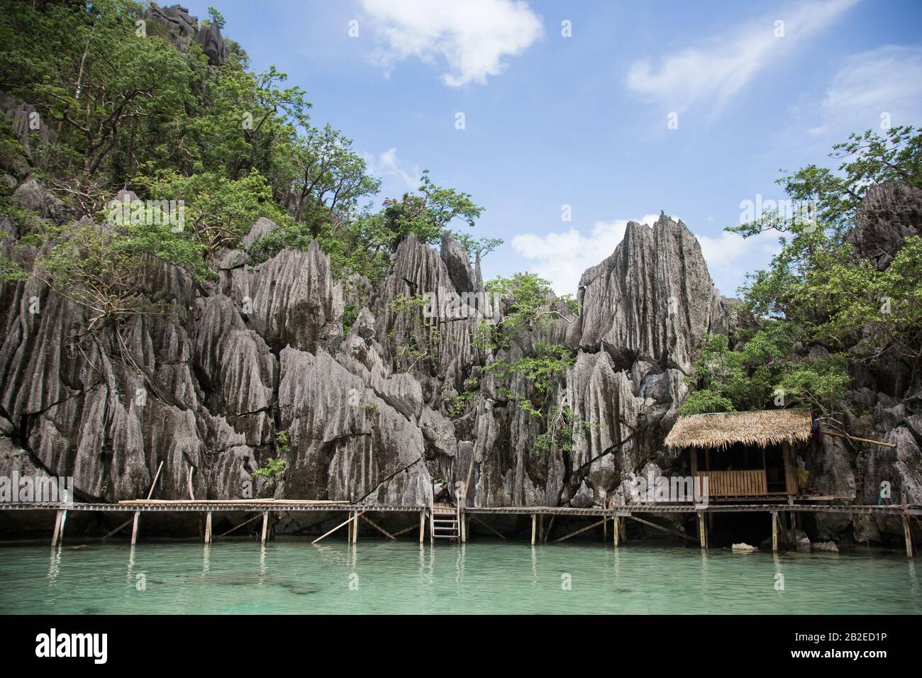 Entrance to a hidden lagoon in Palawan, Philippines Stock Photo - Alamy