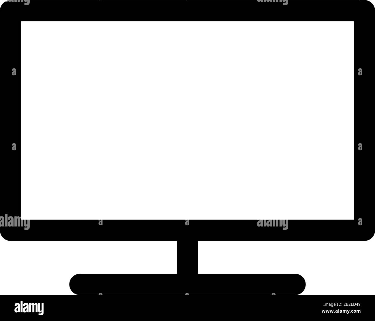 Computer desktop template icon vector Stock Vector Images - Alamy