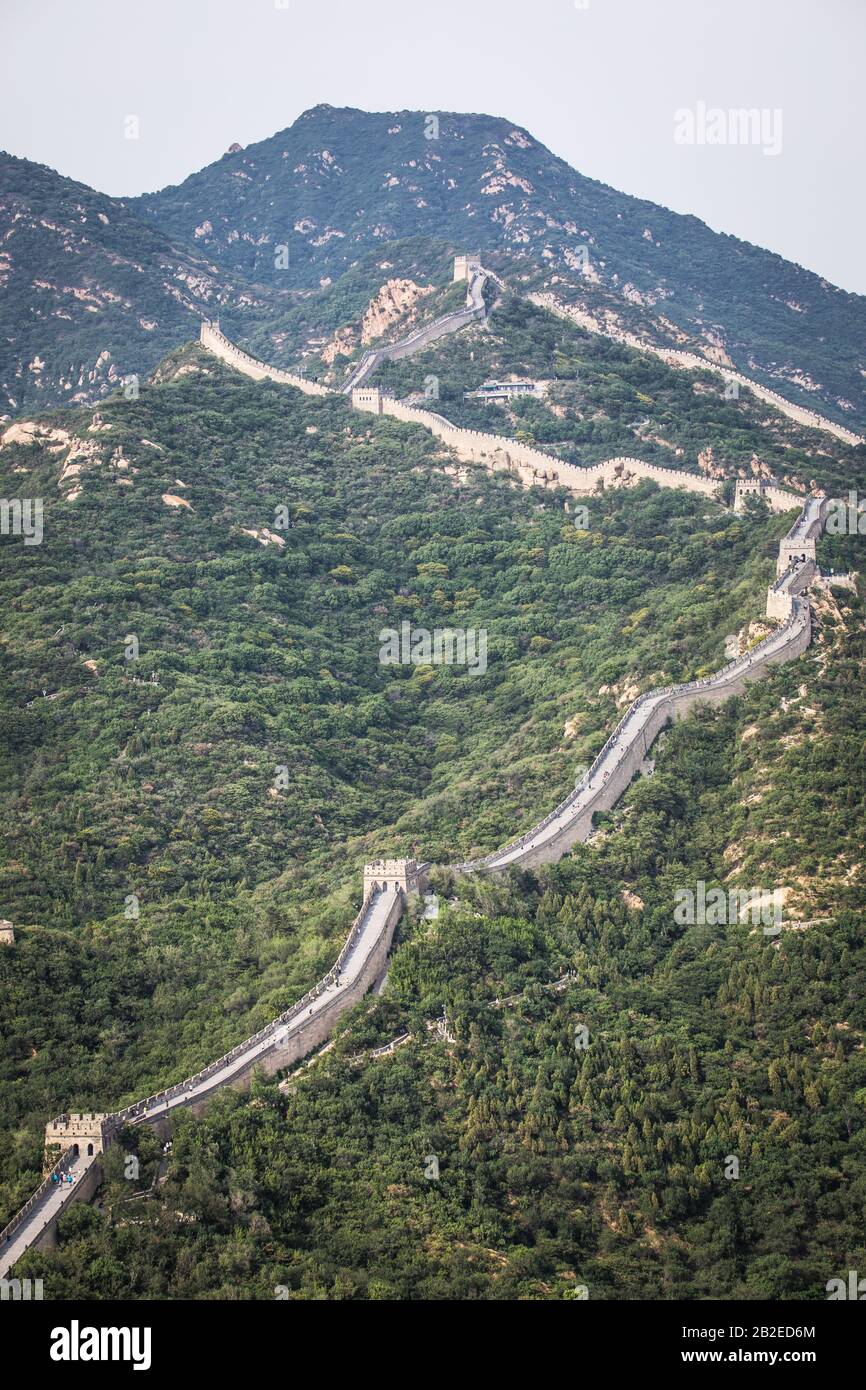 Mountain view from the Great Wall of China Stock Photo - Alamy