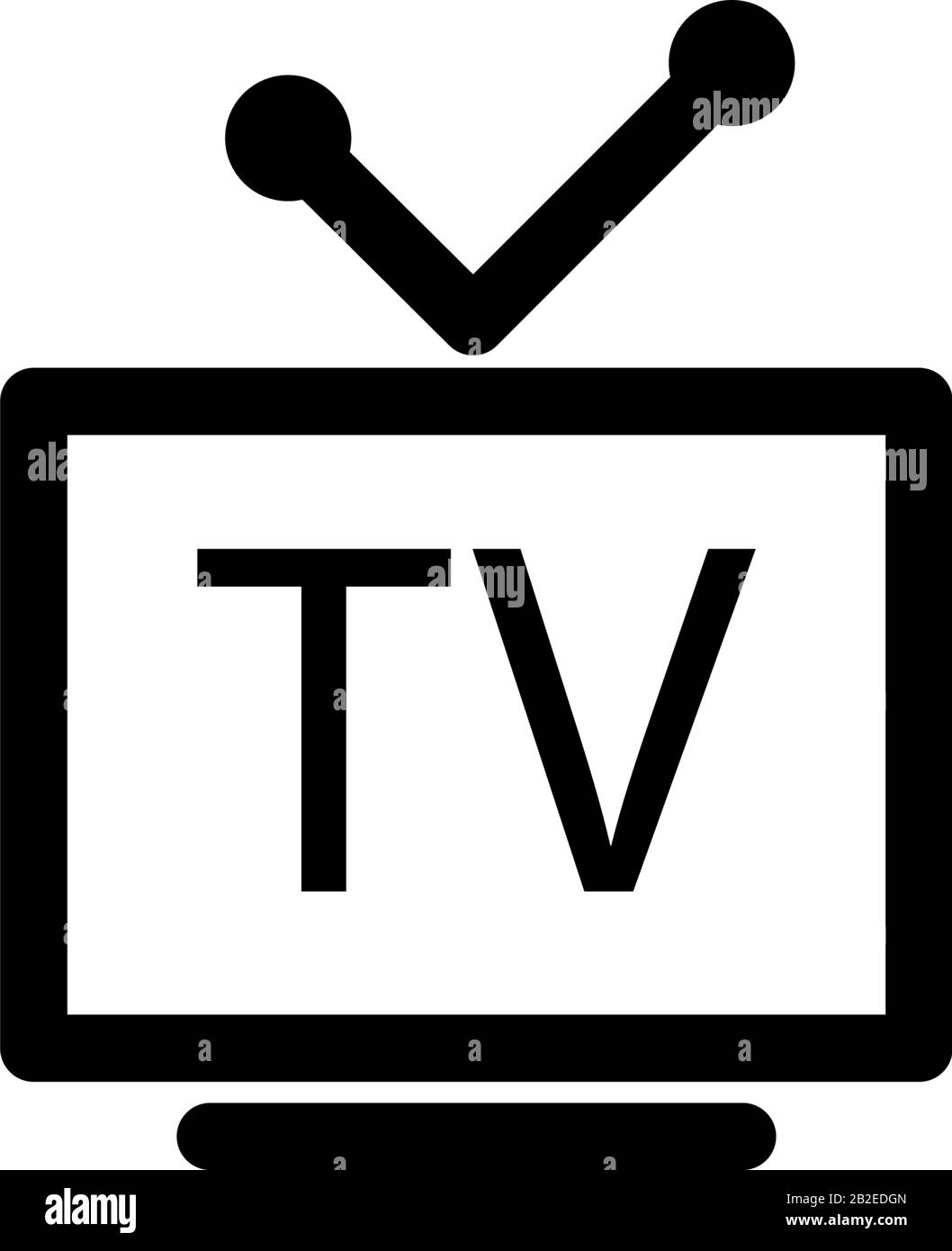 Old television media icon vector hi-res stock photography and images ...