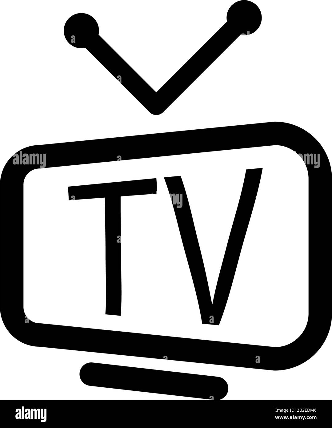 Old television media icon vector hi-res stock photography and images ...