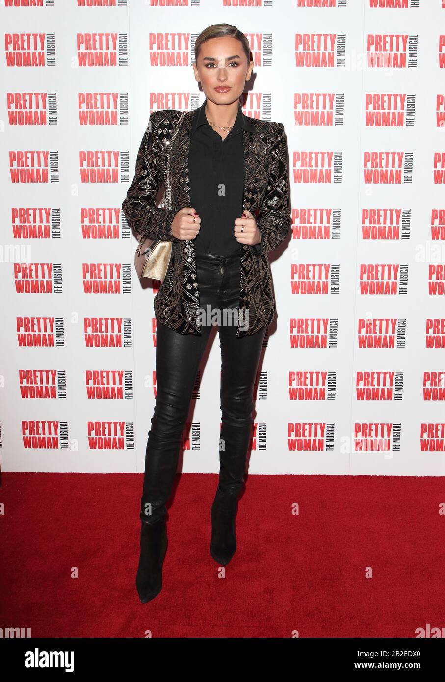 Amber Davies attends the Pretty Woman, The Musical Press Night t the ...