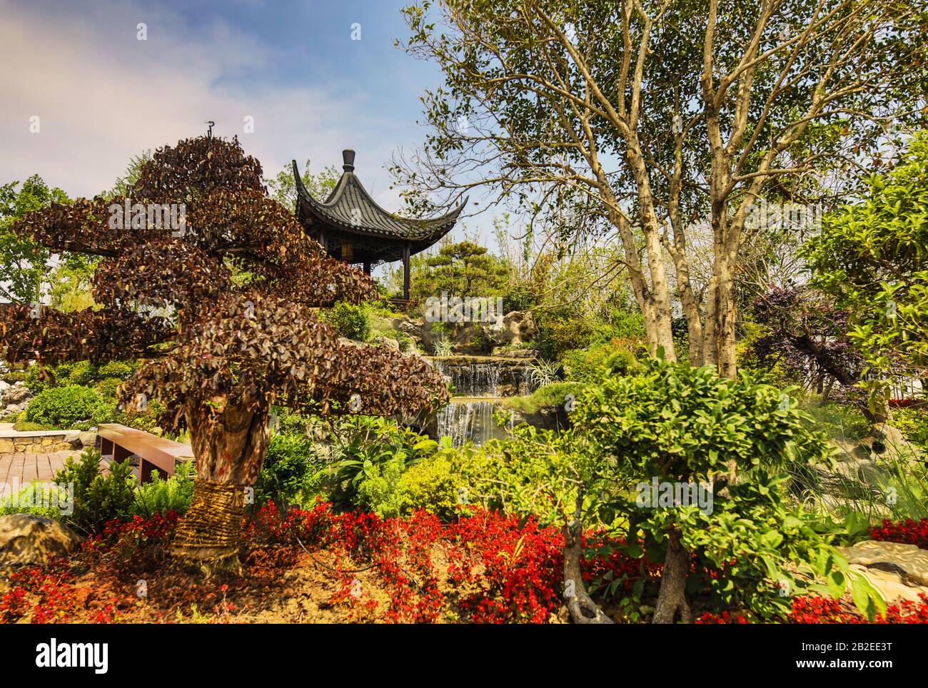 Traditional Chinese City Garden Park in Beijing Stock Photo - Alamy