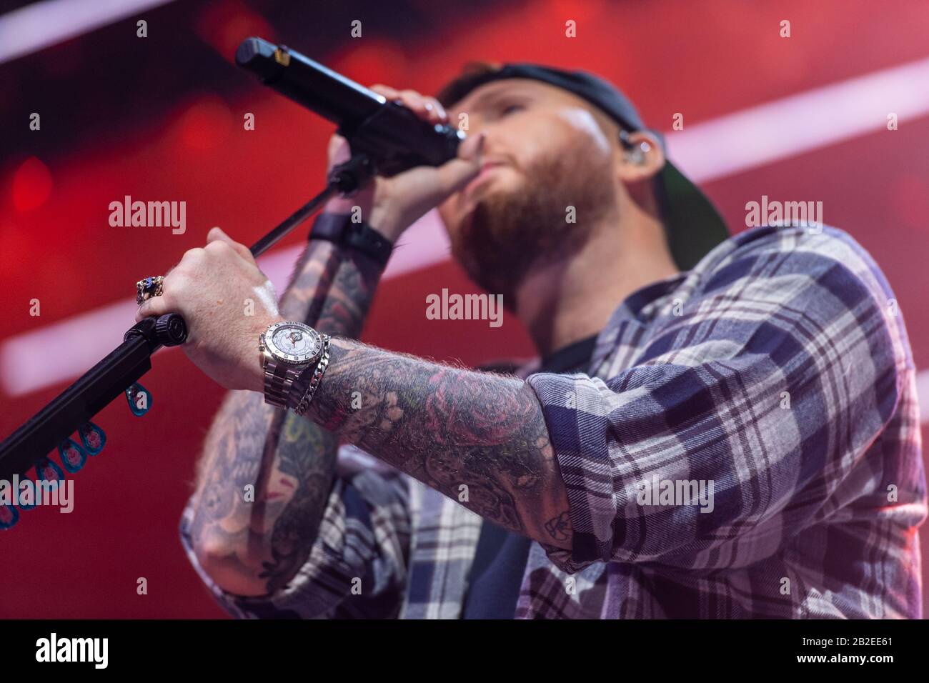 English singer and songwriter James Arthur performs live on stage ...