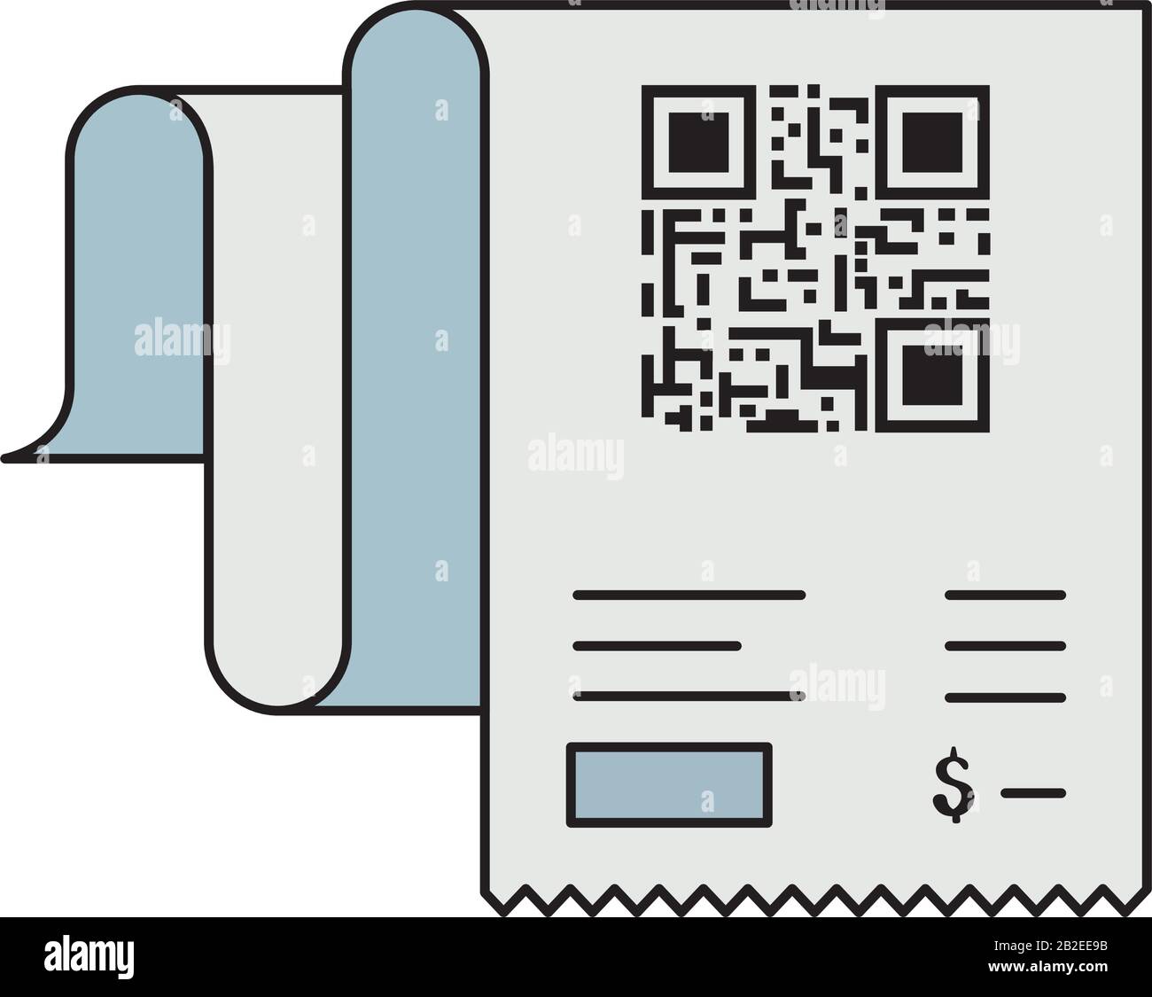qr code receipt paper vector design Stock Vector Image & Art - Alamy qr code receipt paper vector design Stock Vector Image & Art - Alamy
