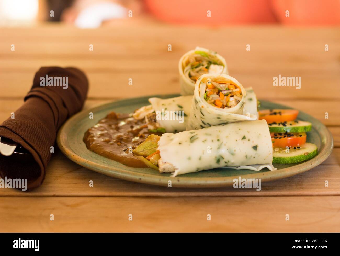 Healthy vegetable lumpia roll Stock Photo - Alamy